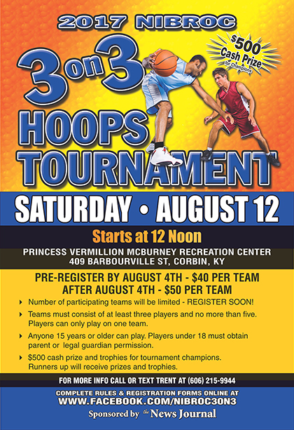 Fifth Annual NIBROC 3-on-3 Basketball Tournament - Corbin, Kentucky