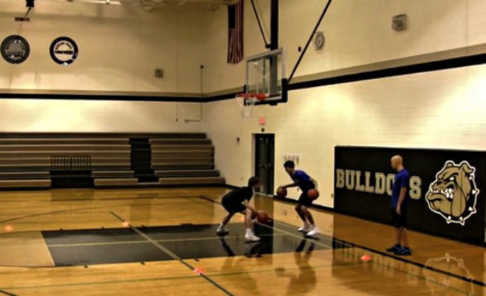Cat & Mouse Drill For Ball Handling & Defense